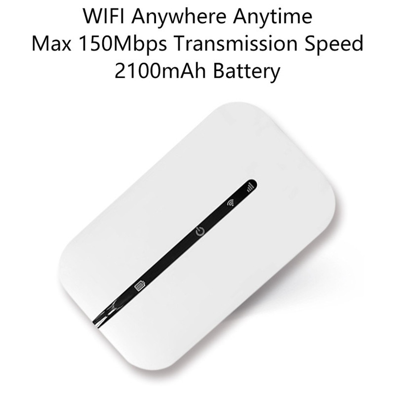 Router portabil, router 4G, Slot SIM, 2100mAh, Alb - eMAG.ro