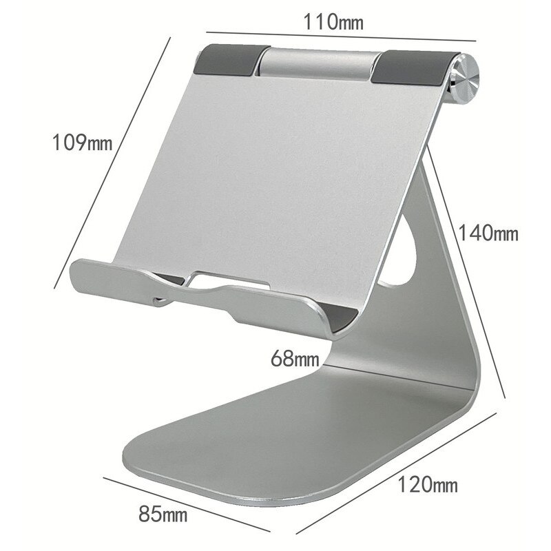 Suport pentru tableta, Aluminiu, Ajustabil, Argintiu - eMAG.ro