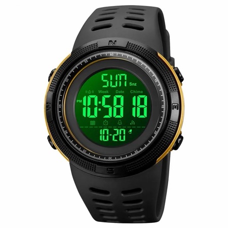 Ceas Sport, Skmei, Barbati, Afisaj Digital, Rezistent la apa 50M, Black ...