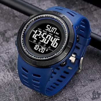 Ceas Sport, Skmei, Barbati, Afisaj Digital, Rezistent la apa 50M, Navy ...