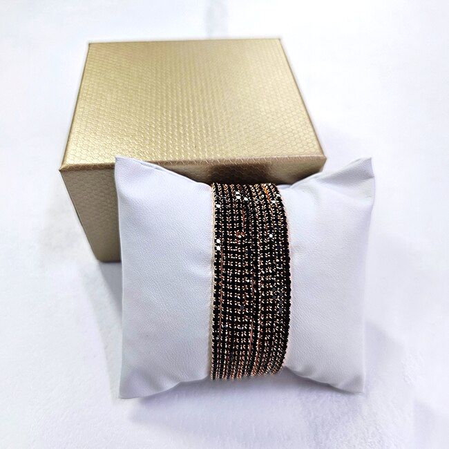 Set 10 bratari elastice With Sparks, cu cristale artizanale, Negru ...