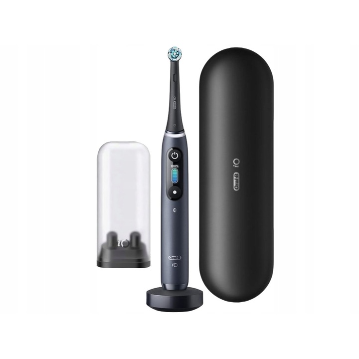 Set, Periute de dinti electrice Oral-B iO Series 8 Black Onyx, Negru ...