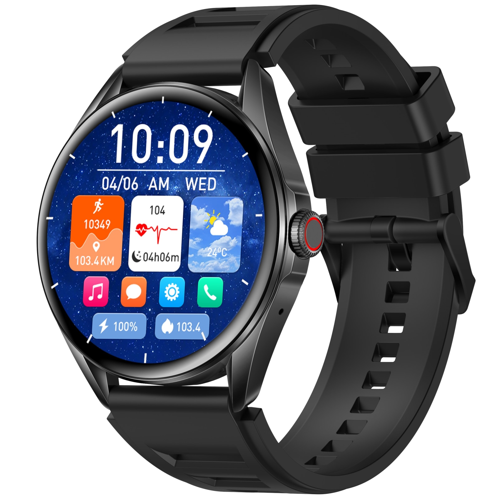 Ceas SmartWatch Delta Pro idealSTORE, Ecran Tactil AMOLED 1 "43 ...