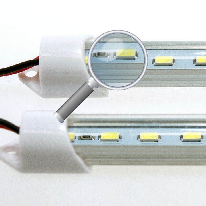 Bara LED auto, Interior, Pentru Masina, Autobuz, Van, 32cm, 36 LED, 12V ...