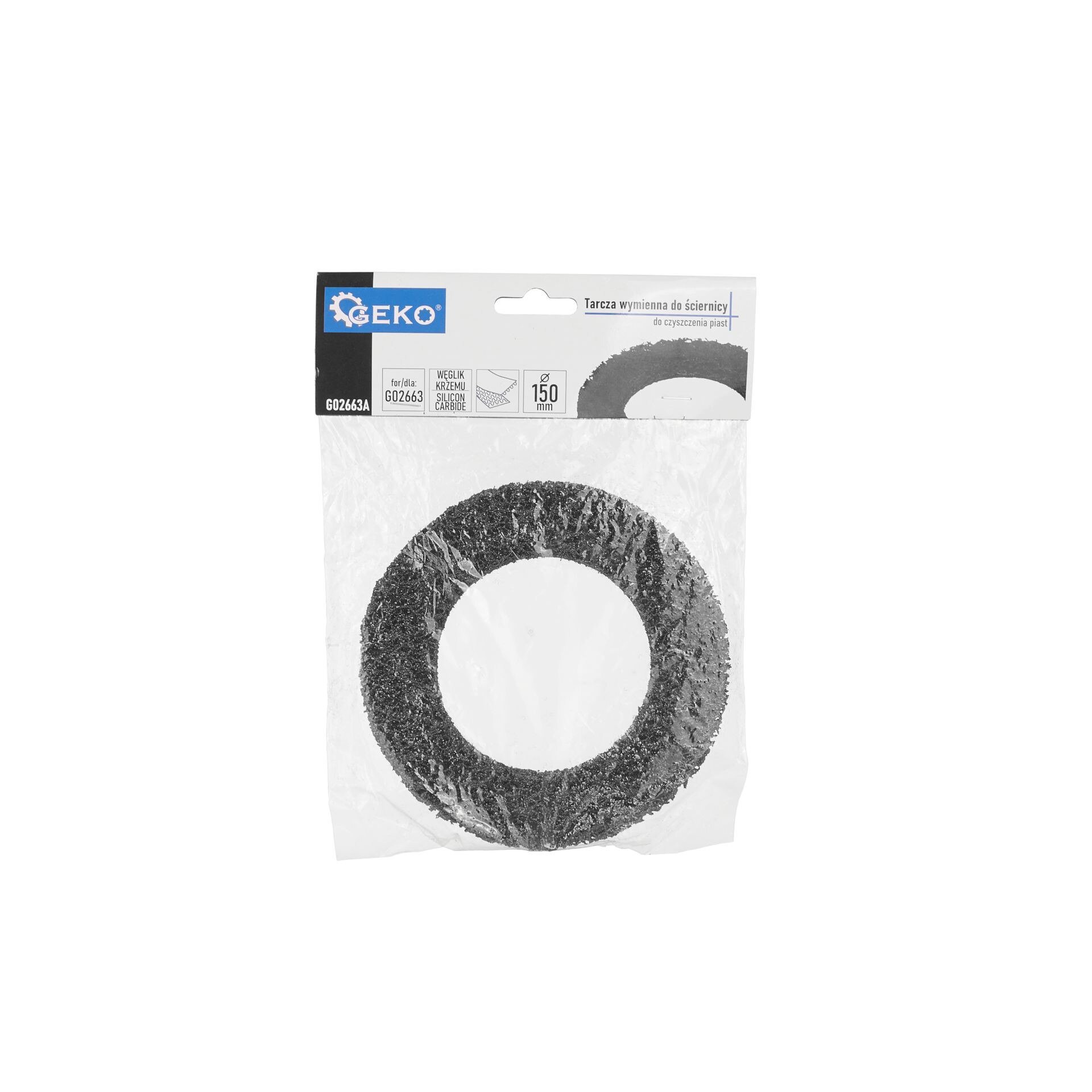 Disc pentru curatare butuci prezoane roti, 150 mm, 1 / 2", Geko G02663A ...