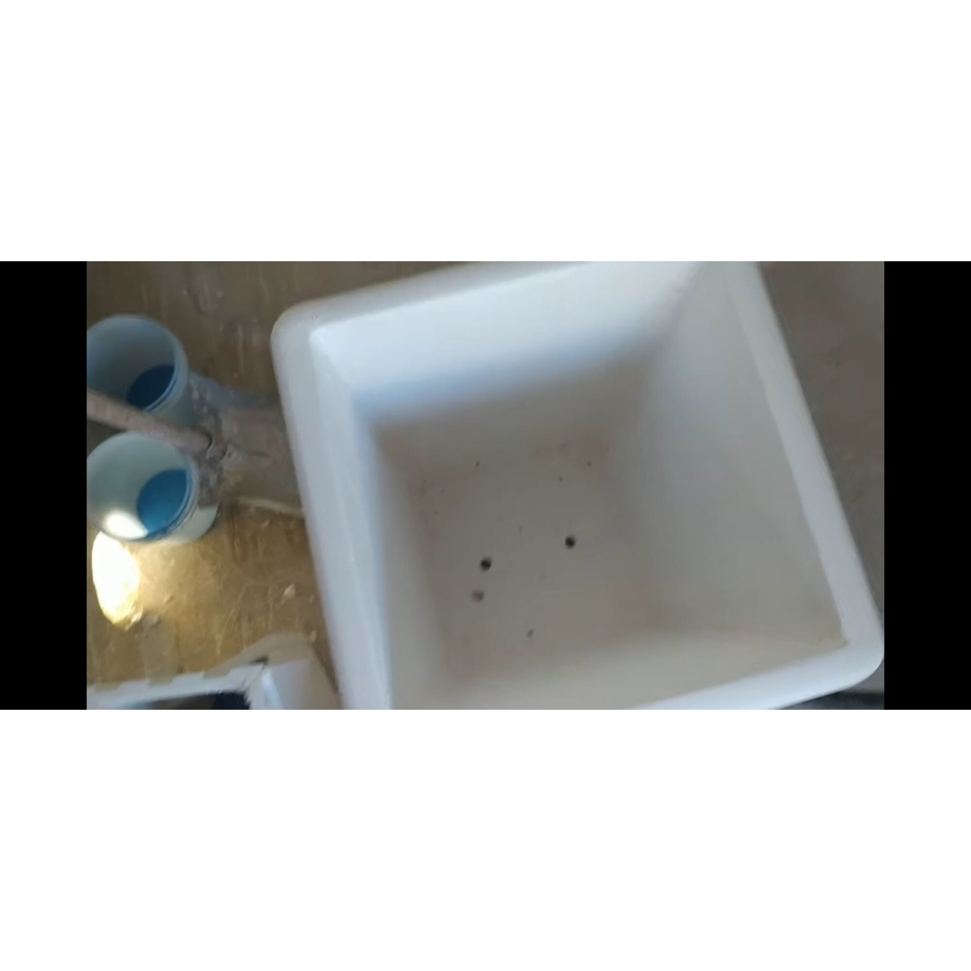 Matrita pentru ghivece de flori, model 4 mic, plastic ABS, negru ...