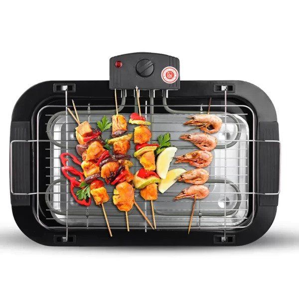 Gratar electric, Smart Pulse, 2000W, Regulator de temperatura, Inox ...