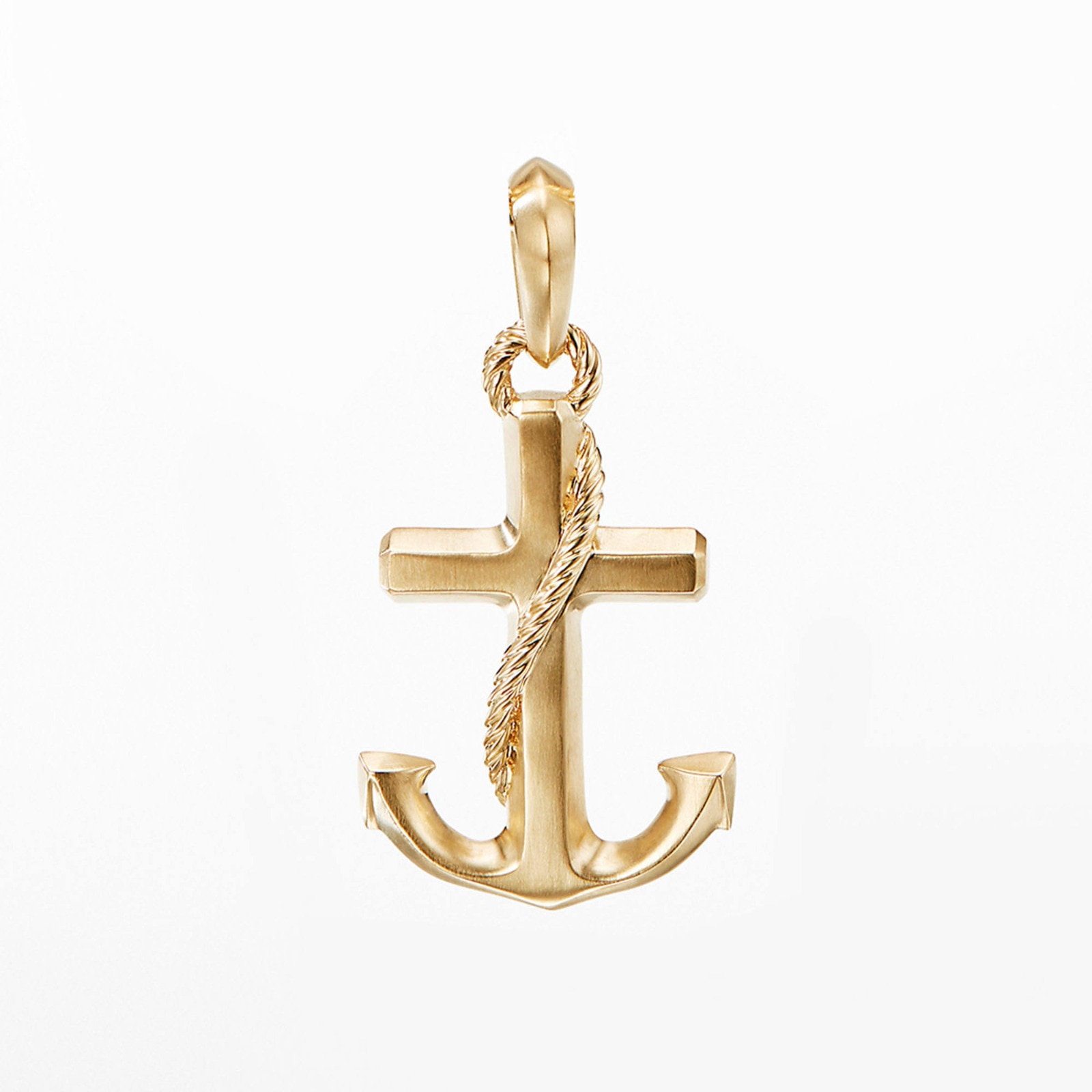 Pandantiv barbati ancora model nautic auriu handmade Dual Stax - eMAG.ro