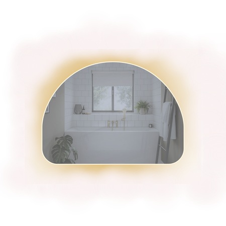 Oglinda Led, Glassico, Curcubeu, L 97 cm x H 70 cm, Lumina Calda - eMAG.ro