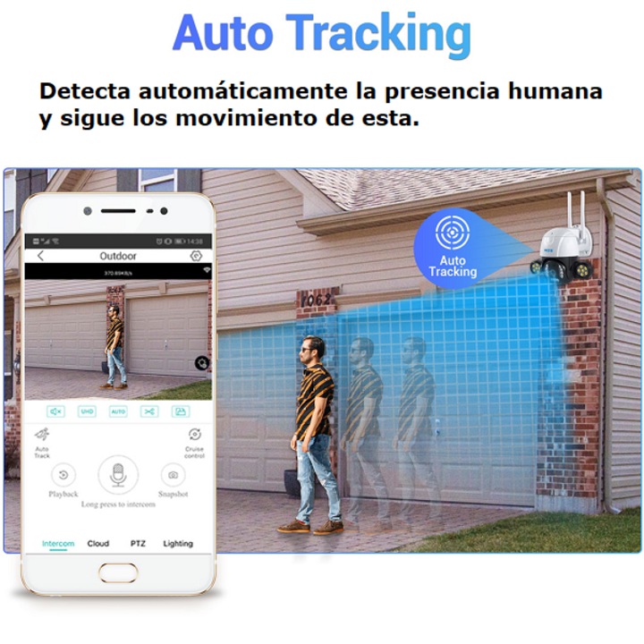 Camera Supraveghere Andowl Q-SX010, Full HD 4K, Wireless Smart Camera ...