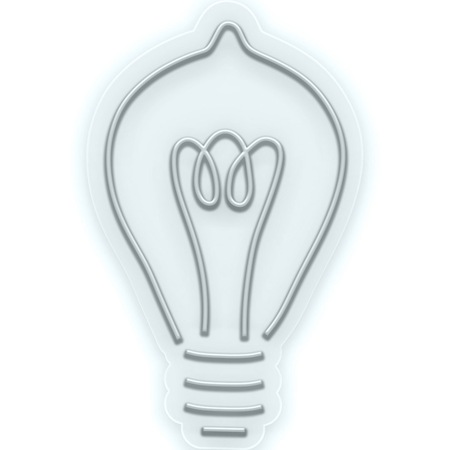 Semn Luminos LED Neon Bec, Alb rece, 55x90x0.8cm - eMAG.ro