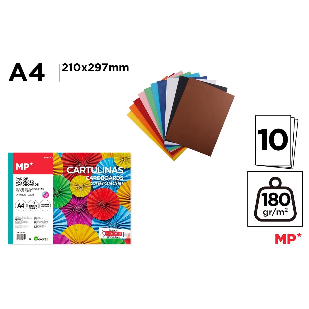 Carton colorat, 10 coli A4 - eMAG.ro