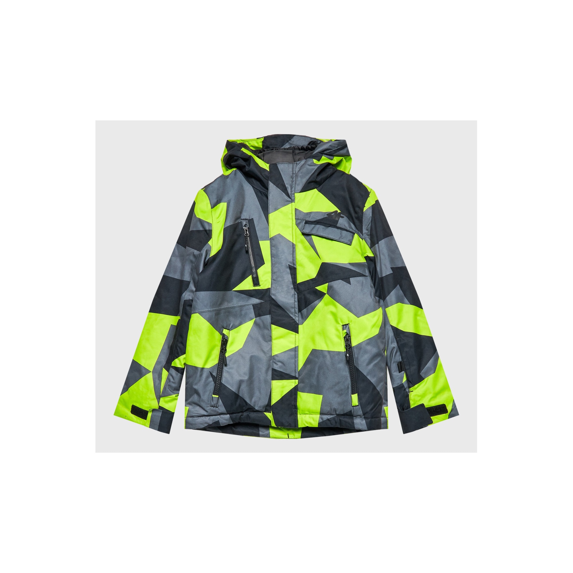 Geaca copii pentru ski, 4F, 0000301173946_122, Poliester, Verde, 122 CM ...