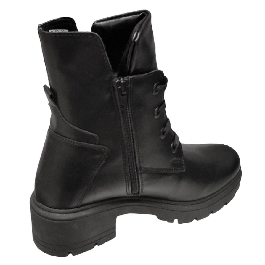 Bocanci dama din piele naturala cu vipusca inalta, negru, 36 - eMAG.ro