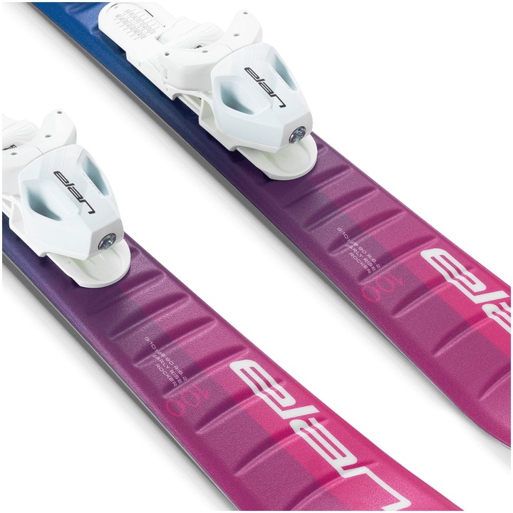 Schiuri Elan Sky, cu legaturi model 4.5, copii, 80cm, roz - eMAG.ro