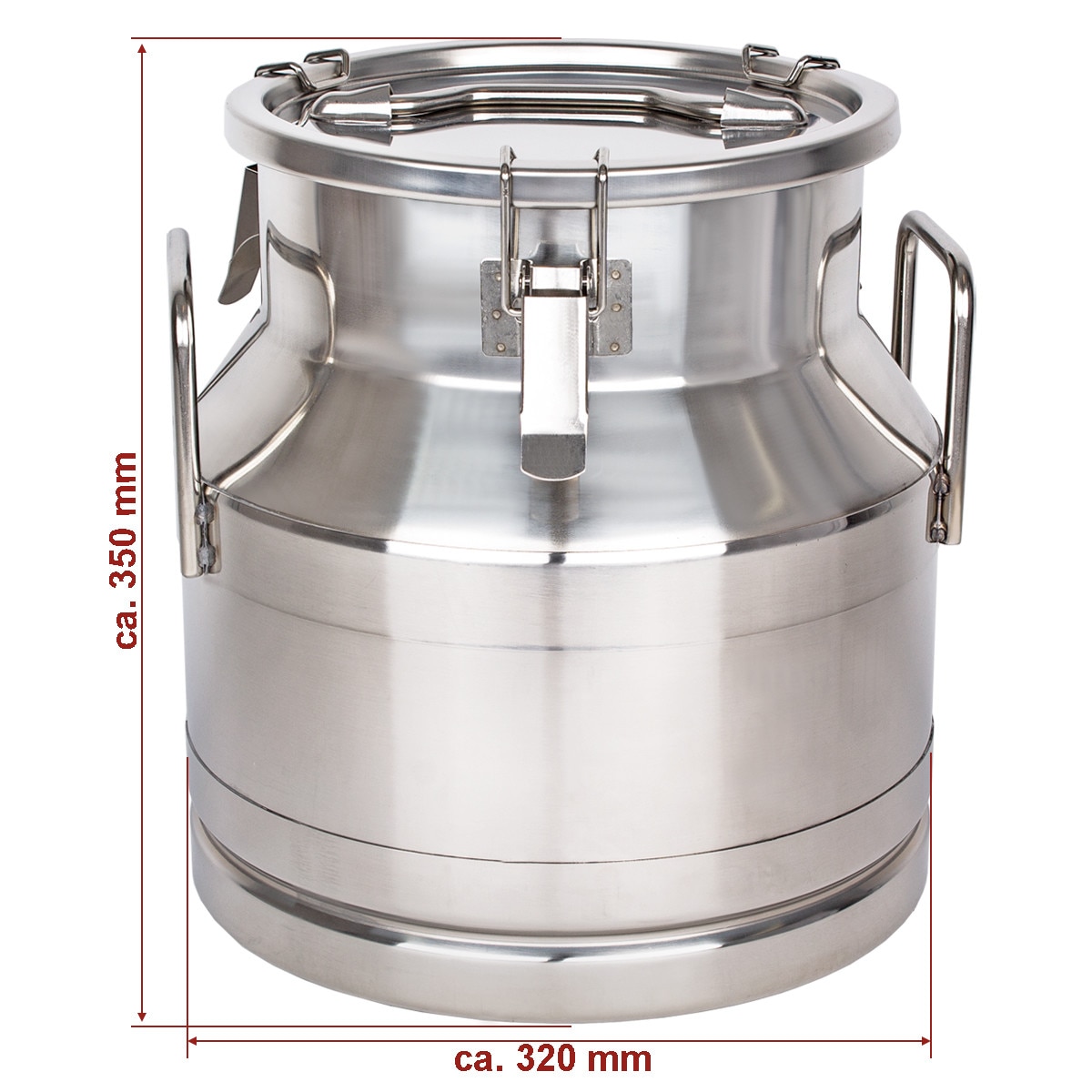 Bidon inox lapte, miere, ulei si alte produse alimentare cu capac ...