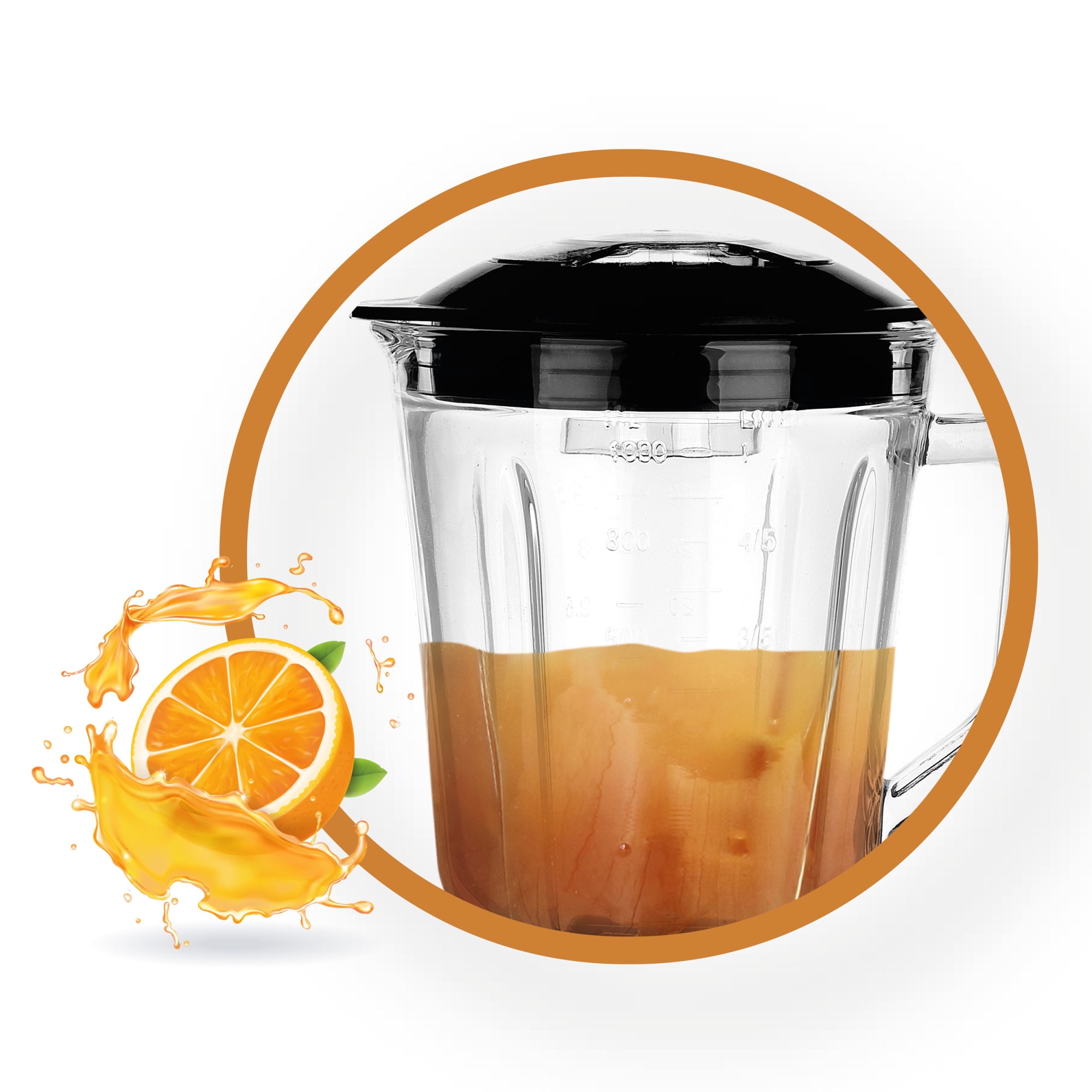 Blender de masa, Rohnson R5338, 700W, 21.000 - 23.000 rpm, cana sticla ...