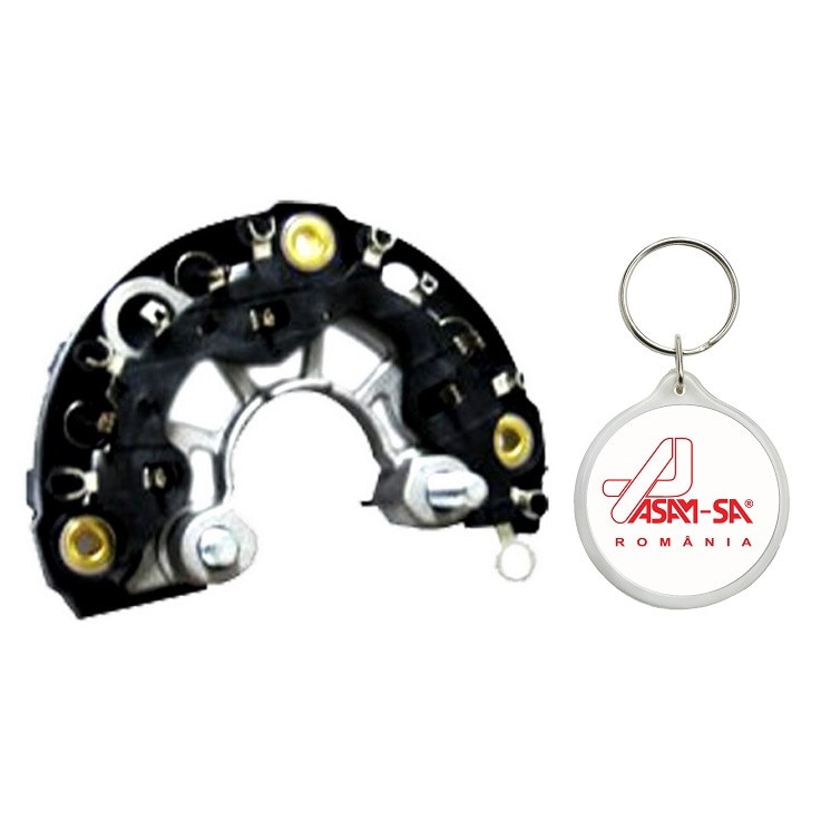 Set Punte Diode Alternator 12V 98A Log./Sand. 1.4/1.6 cu Breloc ASAM ...