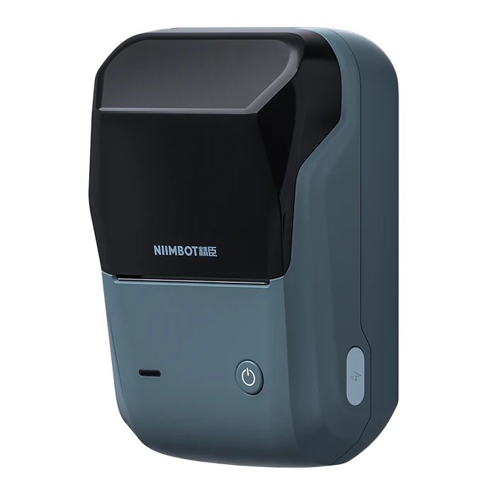 Преносим етикетен принтер, Niimbot B1, Bluetooth, Термотрансфер, Син ...