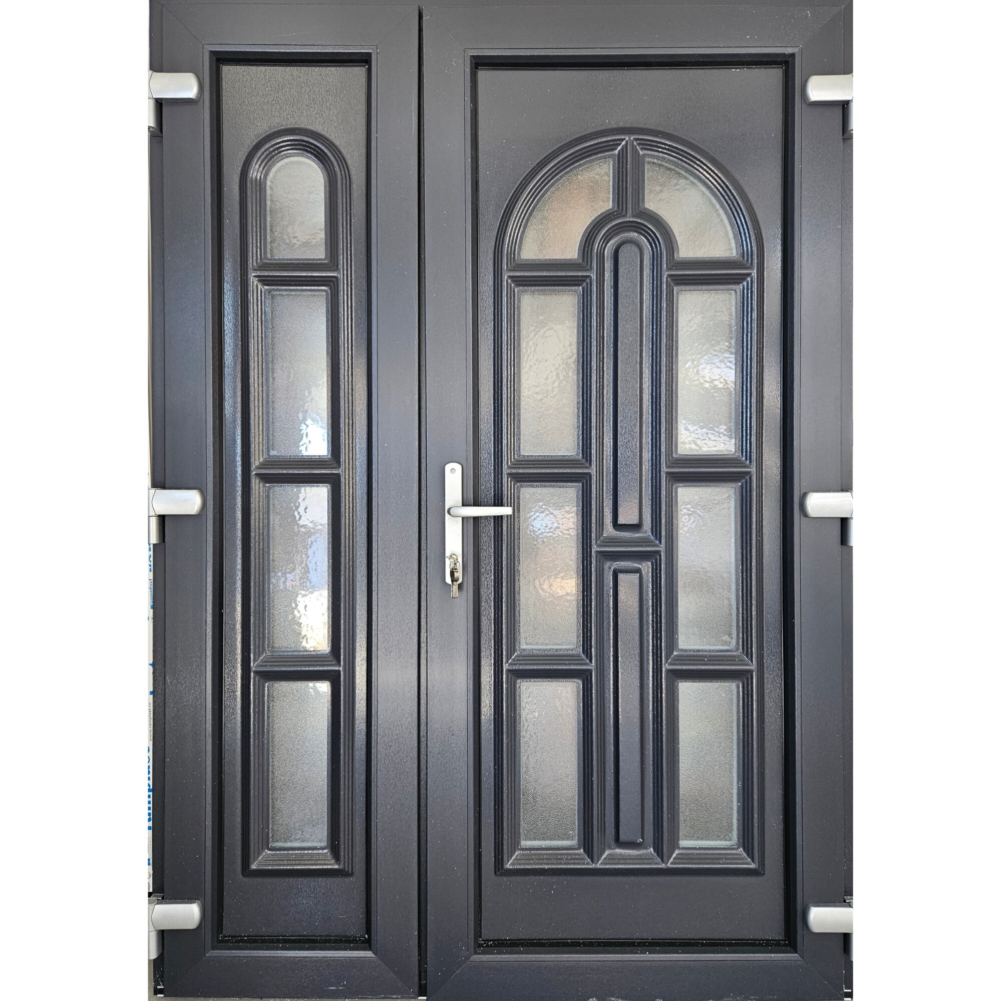 Usa Exterior PVC Cu Geam Termopan Arkadia 140x200 Gri Antracit Usa Exterior PVC Cu Geam Termopan Arkadia 140x200 Gri Antracit