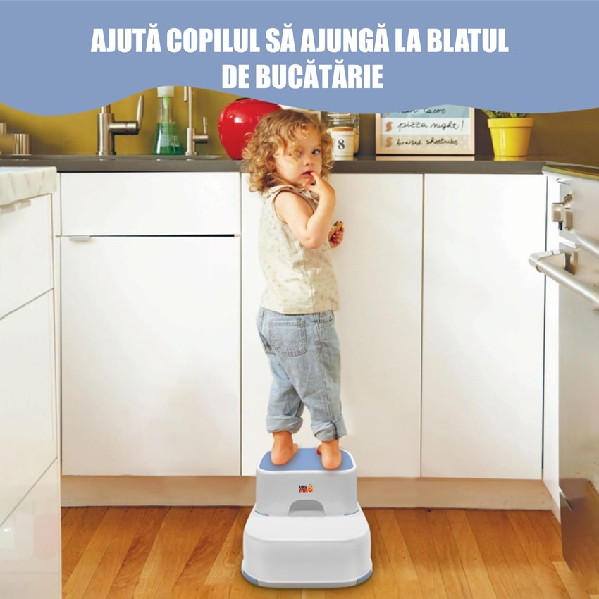 Scaunel Inaltator pentru Copii 2 in 1 cu Doua Trepte Linomag ...