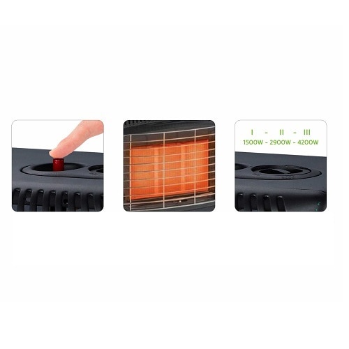 Газова отоплителна печка LPG, HAEGER GH-42B.005A, 4200W, 3 степени на ...