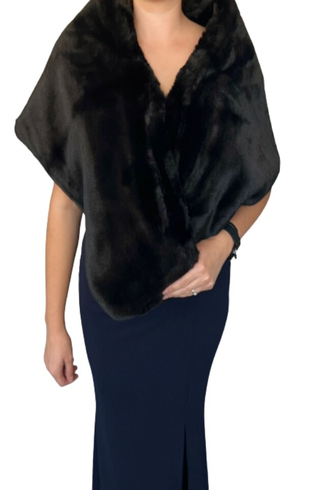 Capa dama blana ecologica simpla, Negru, One Size INTL - eMAG.ro