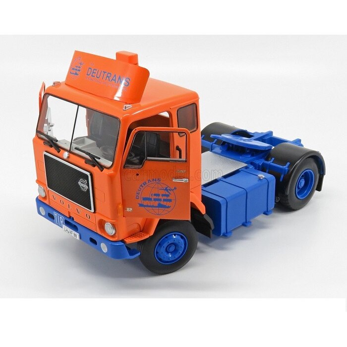 Macheta Camion Volvo F88 portocaliu/albastru - 1/18 Road Kings - eMAG.ro