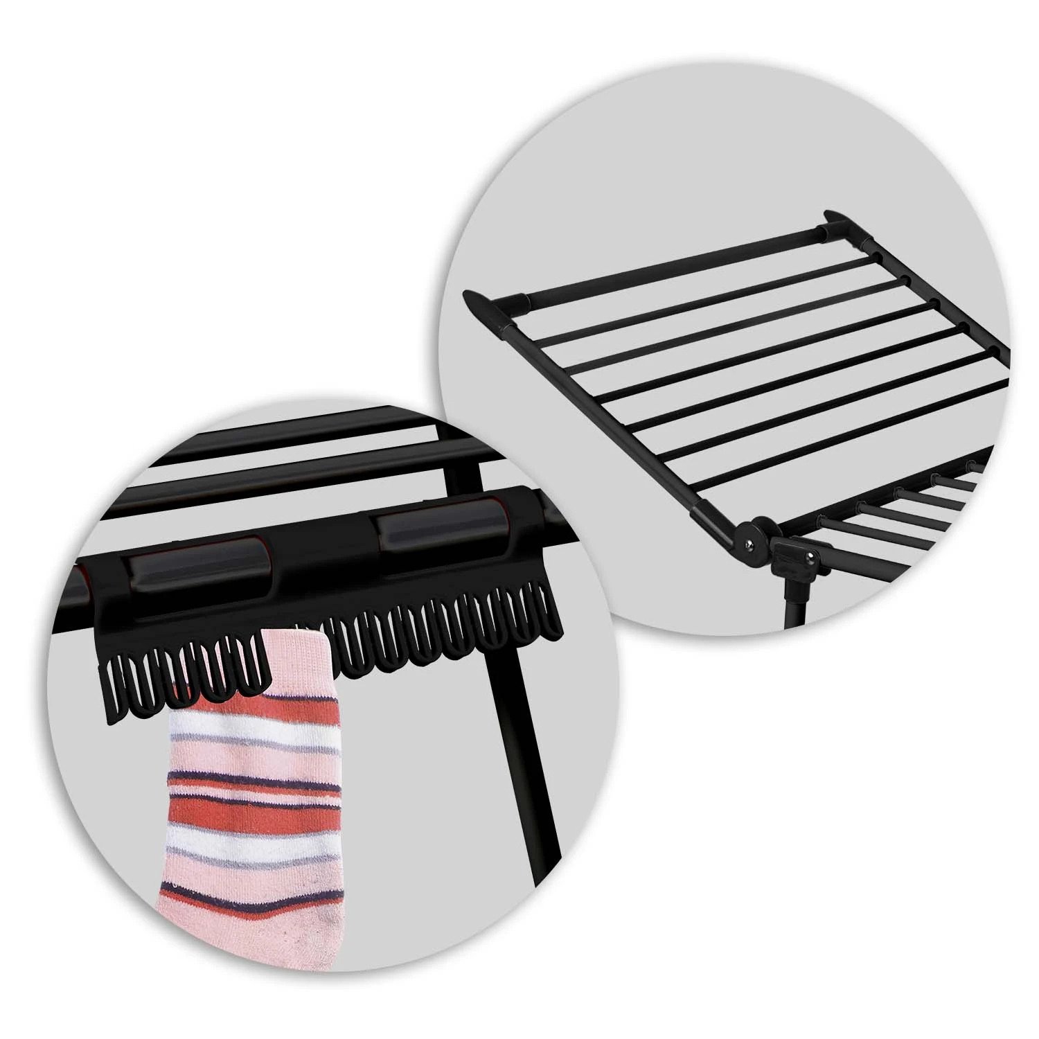 Uscator de rufe, pliabil, cu picioare antiderapante, constructie ...