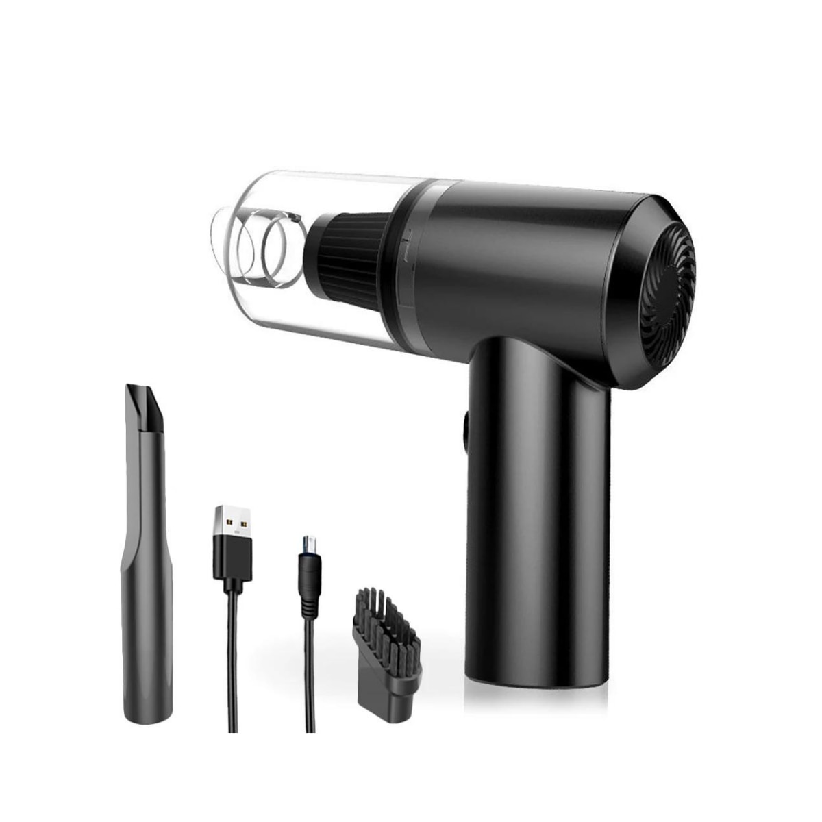 Mini aspirator auto portabil, fara fir, incarcare prin USB, aspirare ...