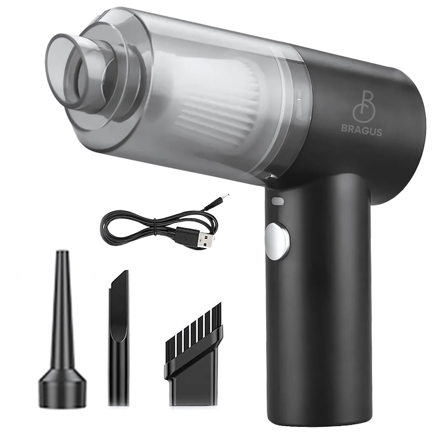 Mini aspirator auto portabil, fara fir, incarcare prin USB, aspirare ...