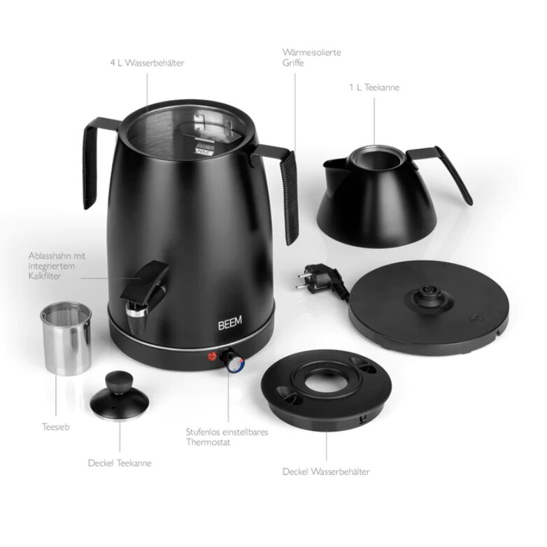 Fierbator electric BEEM, Samovar Mr. Tea, capacitate recipient 4 litri ...