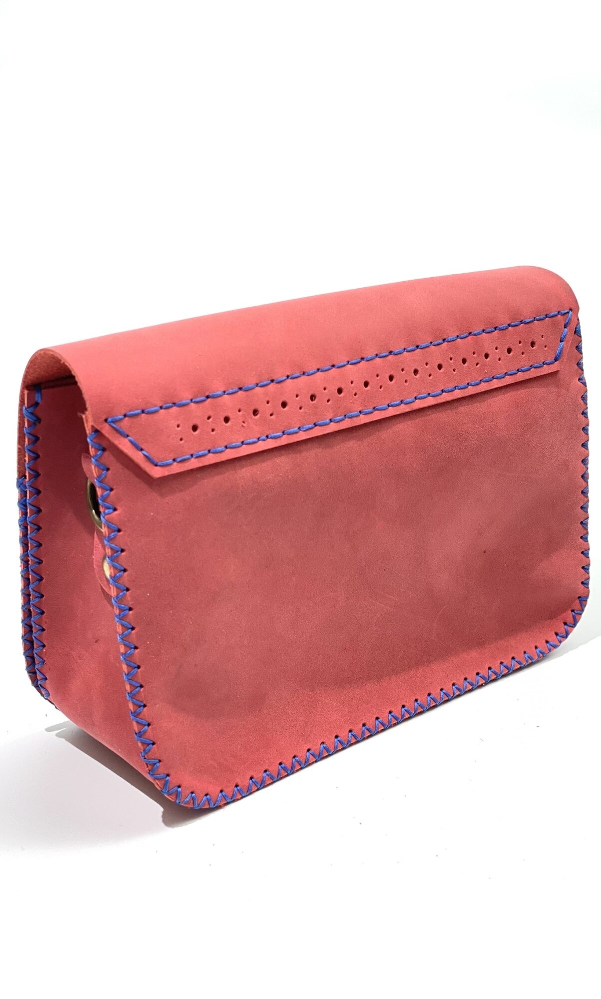 Geanta dama din piele naturala, handmade, Rosie, cusuta manual, Sarah ...