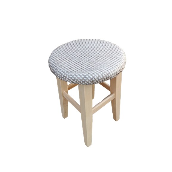 Set 2 tabureti din lemn masiv de fag tapitat cu burete de 3 cm si sezut ...