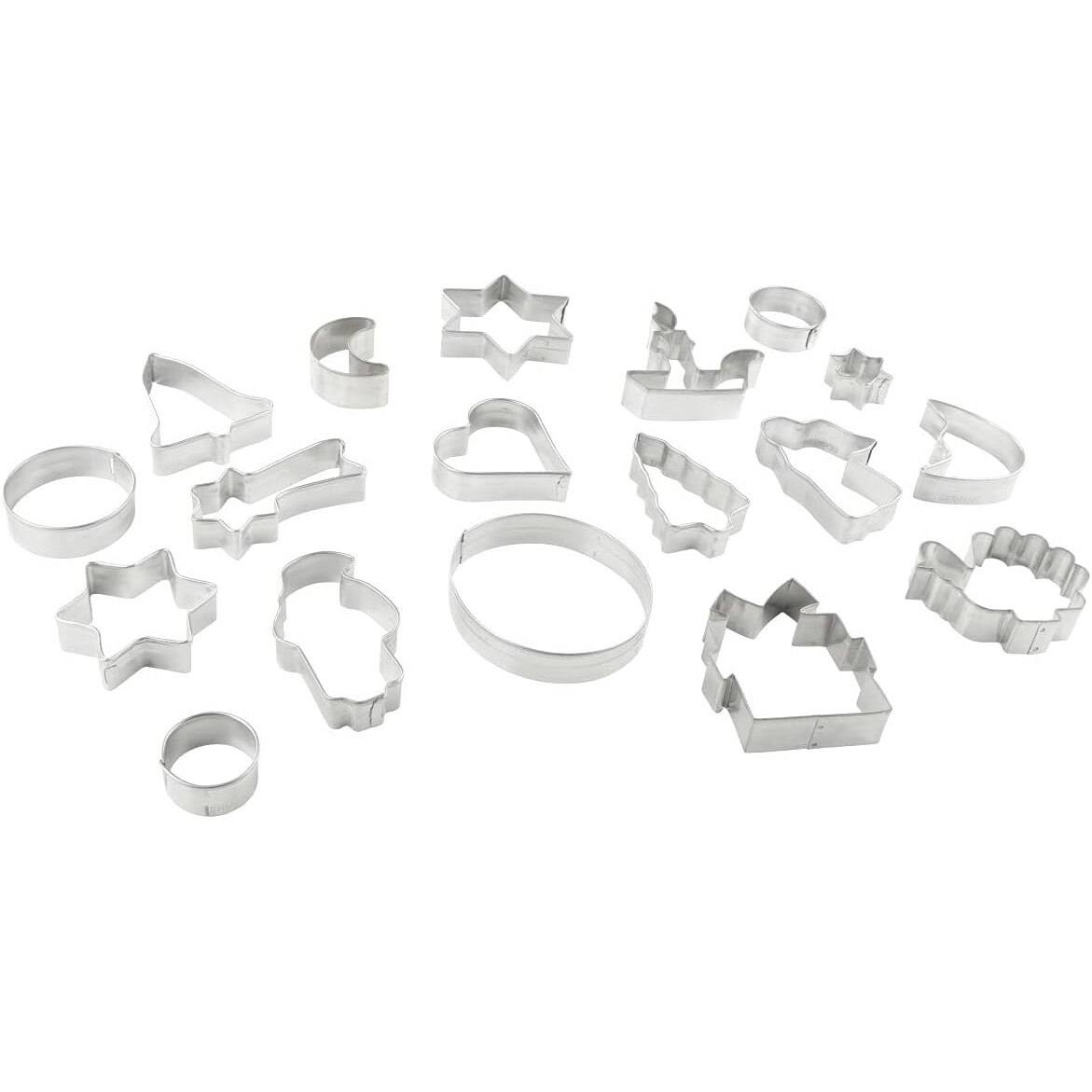 Set 18 forme pentru prajituri de Craciun, Zenker, Inox, Argintiu - eMAG.ro