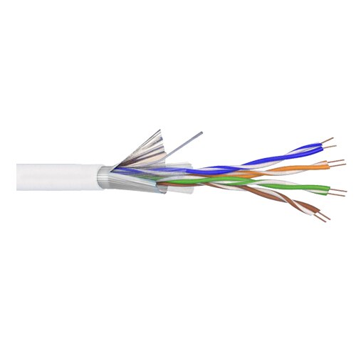 Cablu FTP cat 5e cupru 100% 305m 4x2x24 AWG - eRaya NET5EFT-305 - eMAG.ro