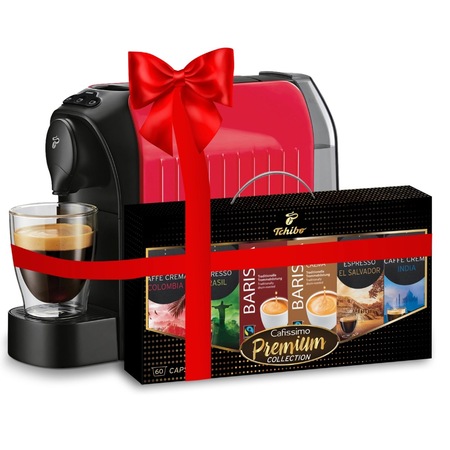 Espressor automat cu capsule TCHIBO Cafissimo Easy Red + 60 capsule ...