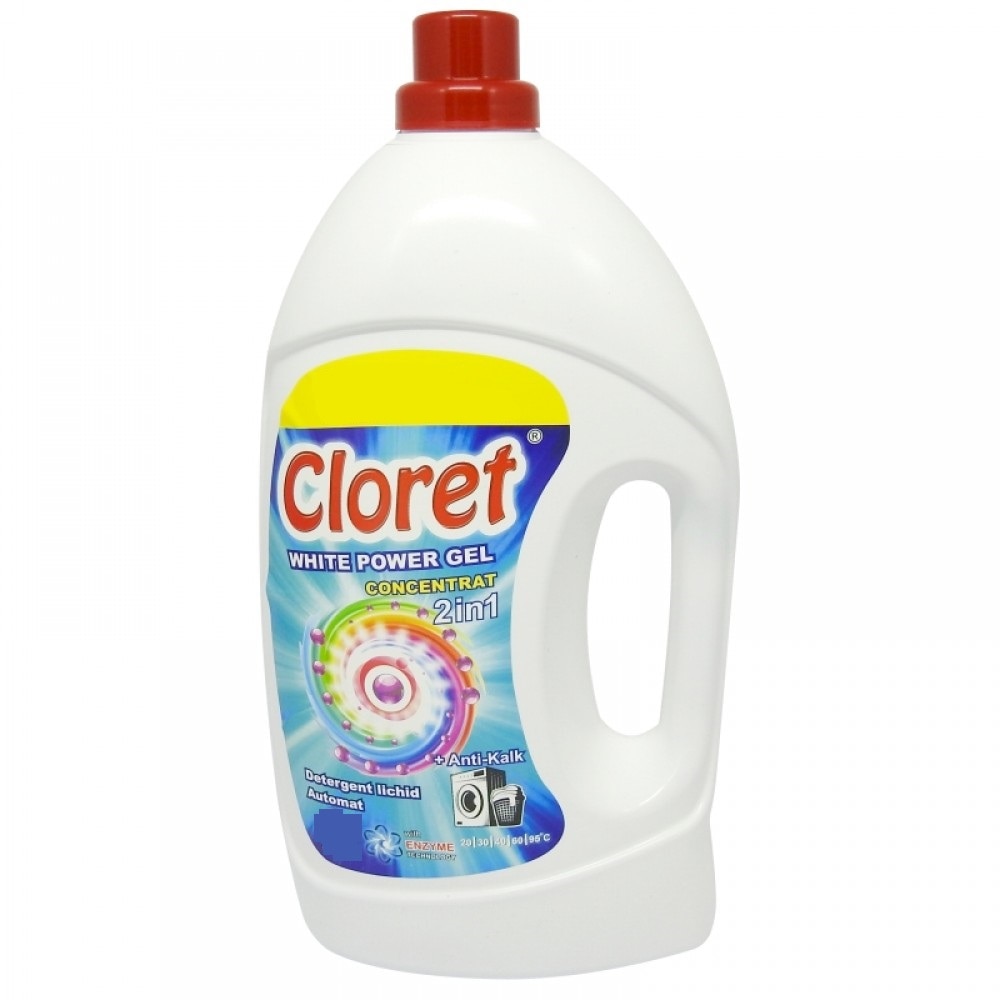 Detergent rufe albe gel concentrat, 42 spalari, anti calcar, 1.5L ...