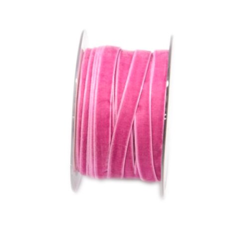 Panglica de catifea 10 MM 40 M, roz - eMAG.ro