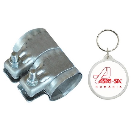 Set Conector Teava Esapament 46/49.5X95 (Intermediara Logan) cu Breloc ...