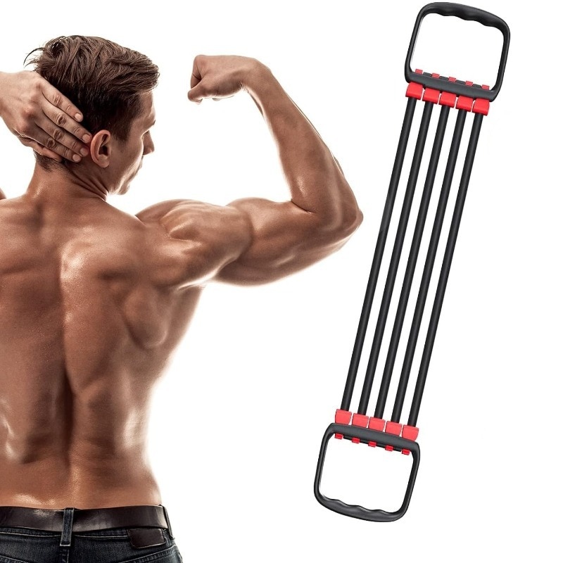 Velixo® Fitness Extender, с 5 еластични въжета и дръжки, регулируеми 8 ...
