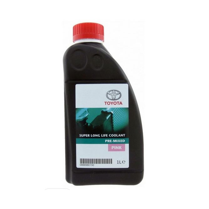 Антифриз TOYOTA Super Long Life G12 SLLC 08889-80150 цвят розов обем 1 ...
