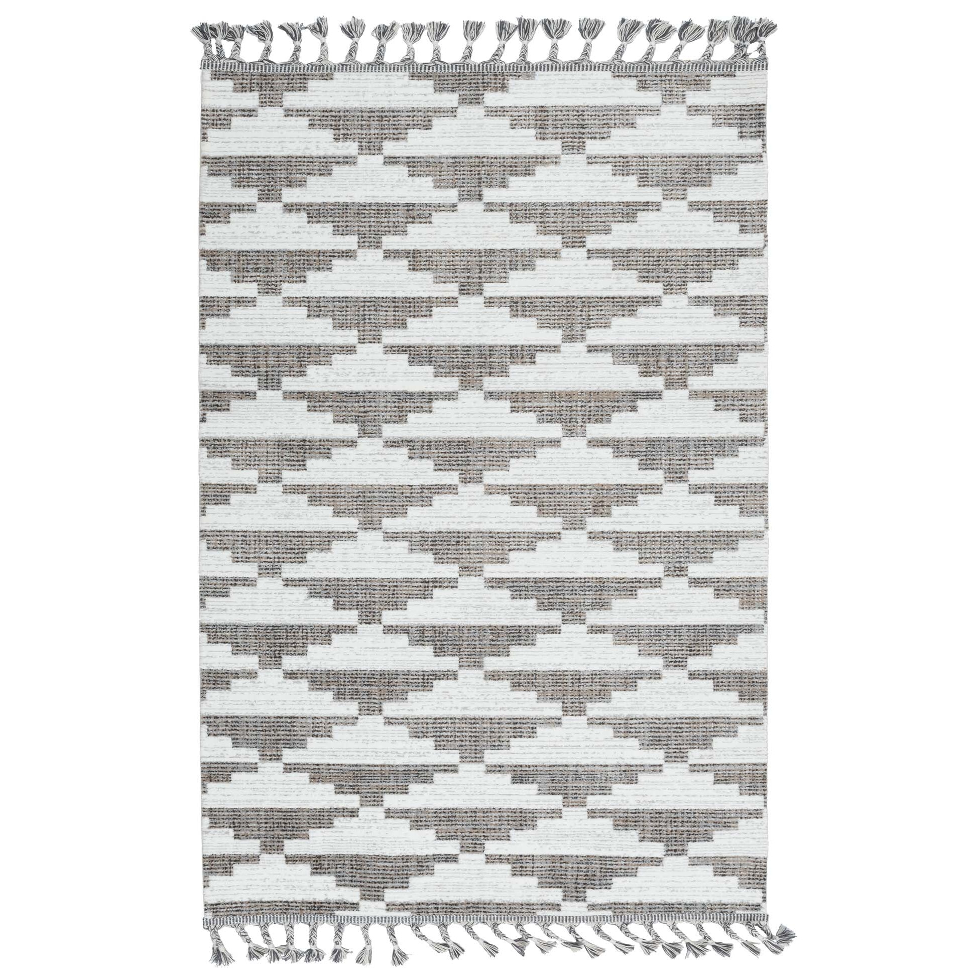 Covor, MD, Lana, 80x140 cm, Gri\Alb - eMAG.ro