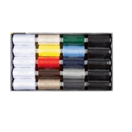 Ata sintetica pentru masina de cusut Crelando, 20 bobine a 500 m ...