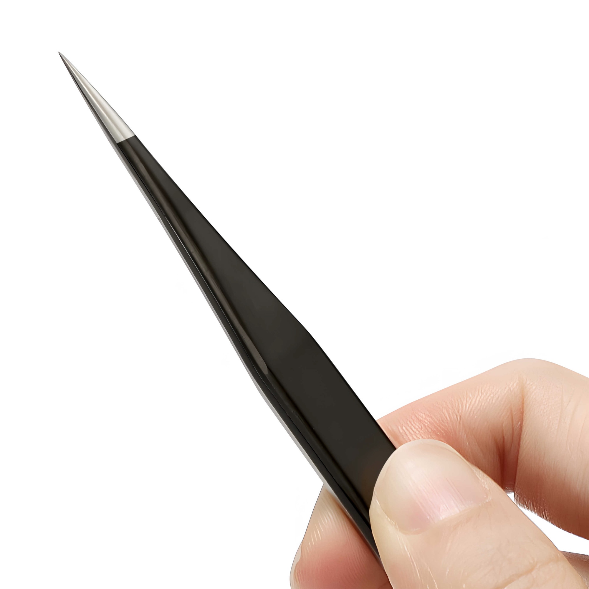 Set 10 pensete ESD-11, otel inoxidabil, Argintiu/Negru - eMAG.ro