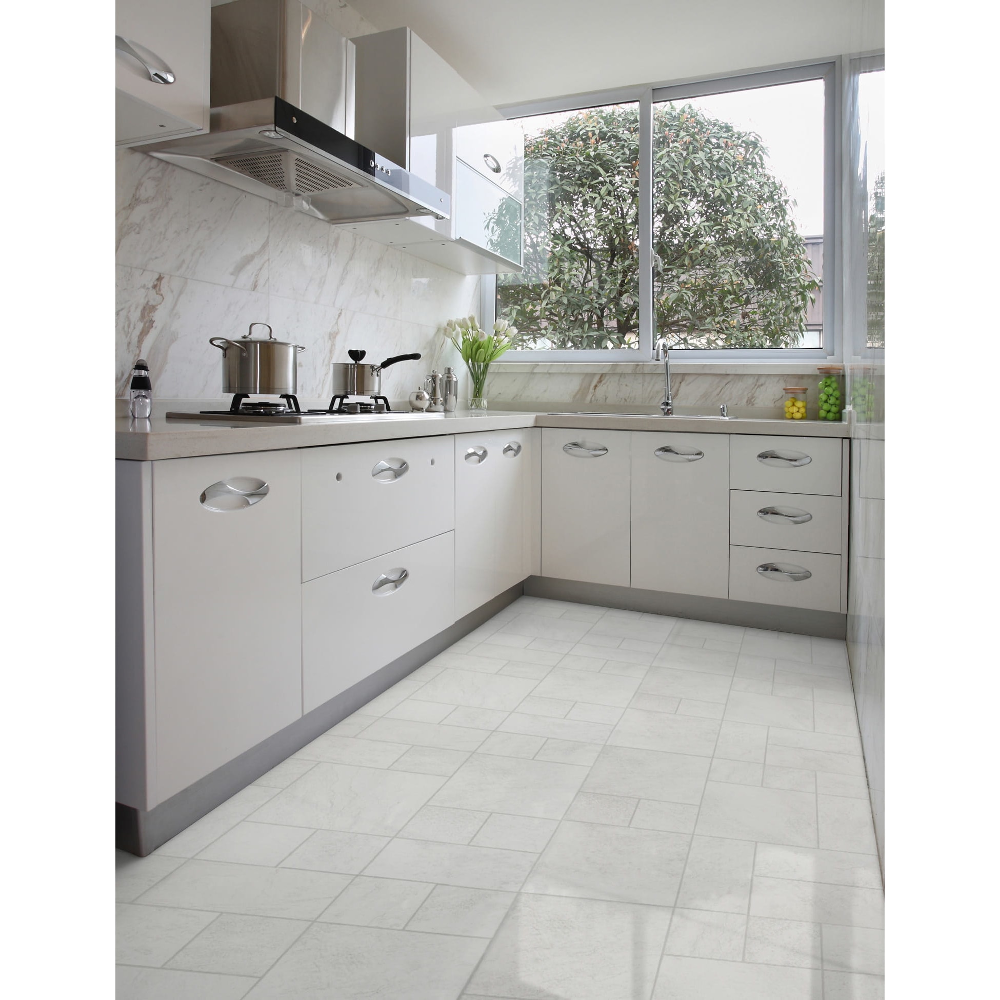 Pardosela elastica din PVC, MD, Alb lucios, 2 m - eMAG.ro