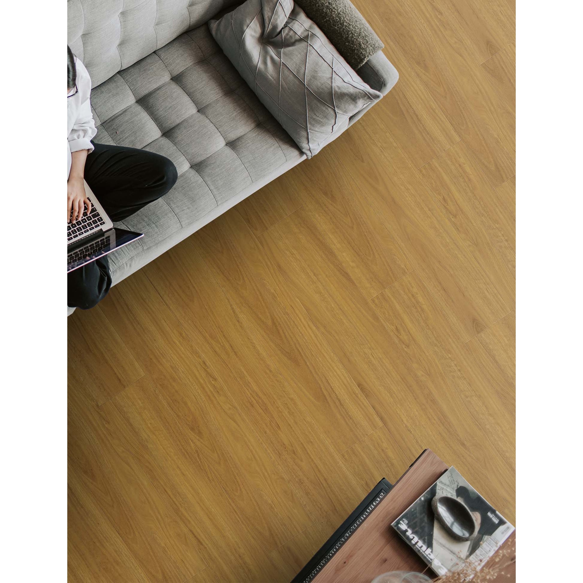 Panou decorativ podea, Green-Flor, Vinil, Maro - eMAG.ro