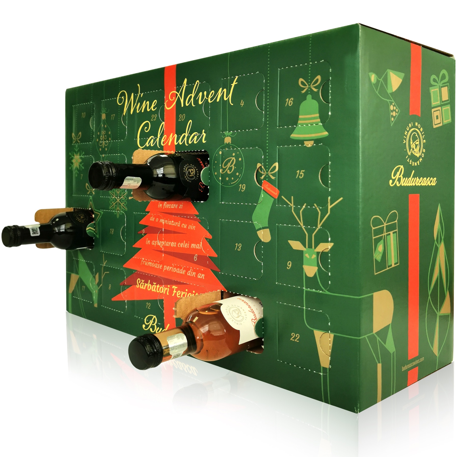 Calendar Advent Budureasca Vinuri, 24 x 0.2l - eMAG.ro