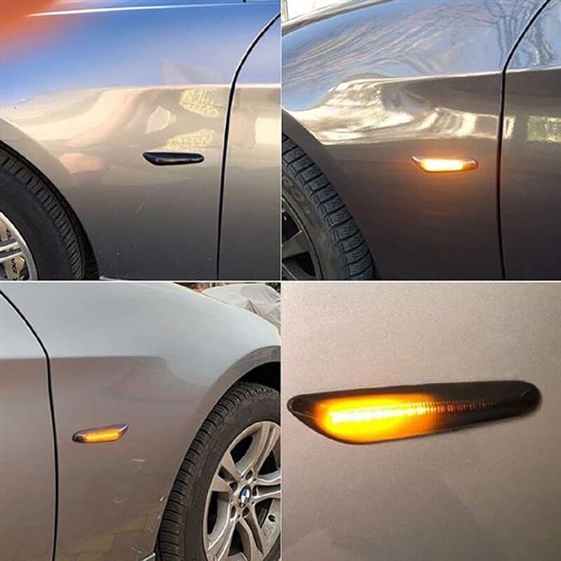 Set 2 Lampi Semnalizare Laterala, Dinamica, Led pentru BMW E60 E61 E90 E91 E92 E93 E81 E82 E88 ...