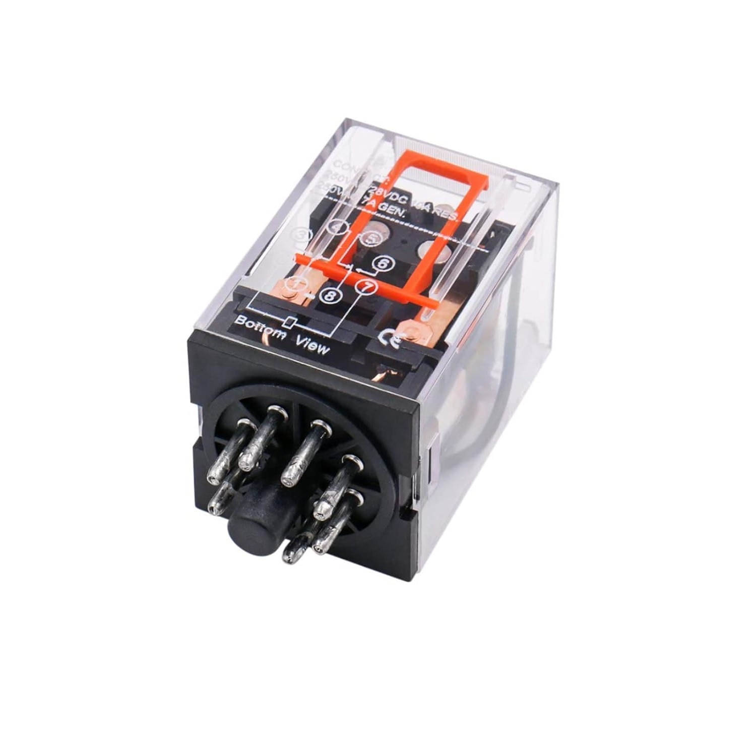 Releu multifunctional MK2P-I AC 220V coil DPDT 8-pini, socket PYF83A ...